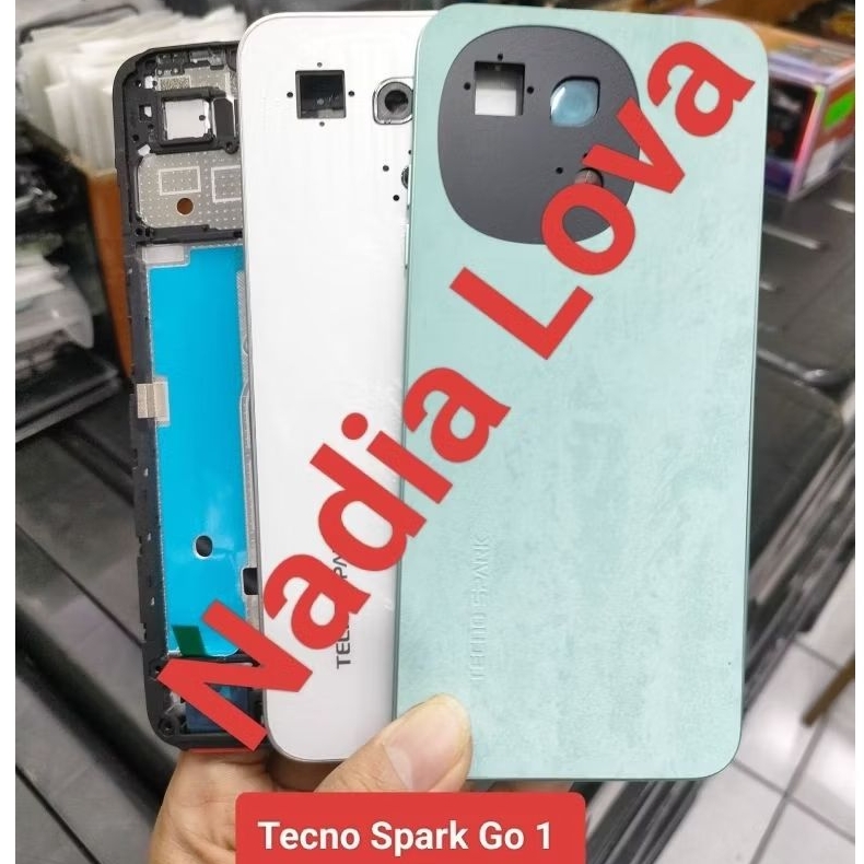 Fullset Casing Tecno Spark Go 1 Backdoor + Bezel + Frame | Shopee ...