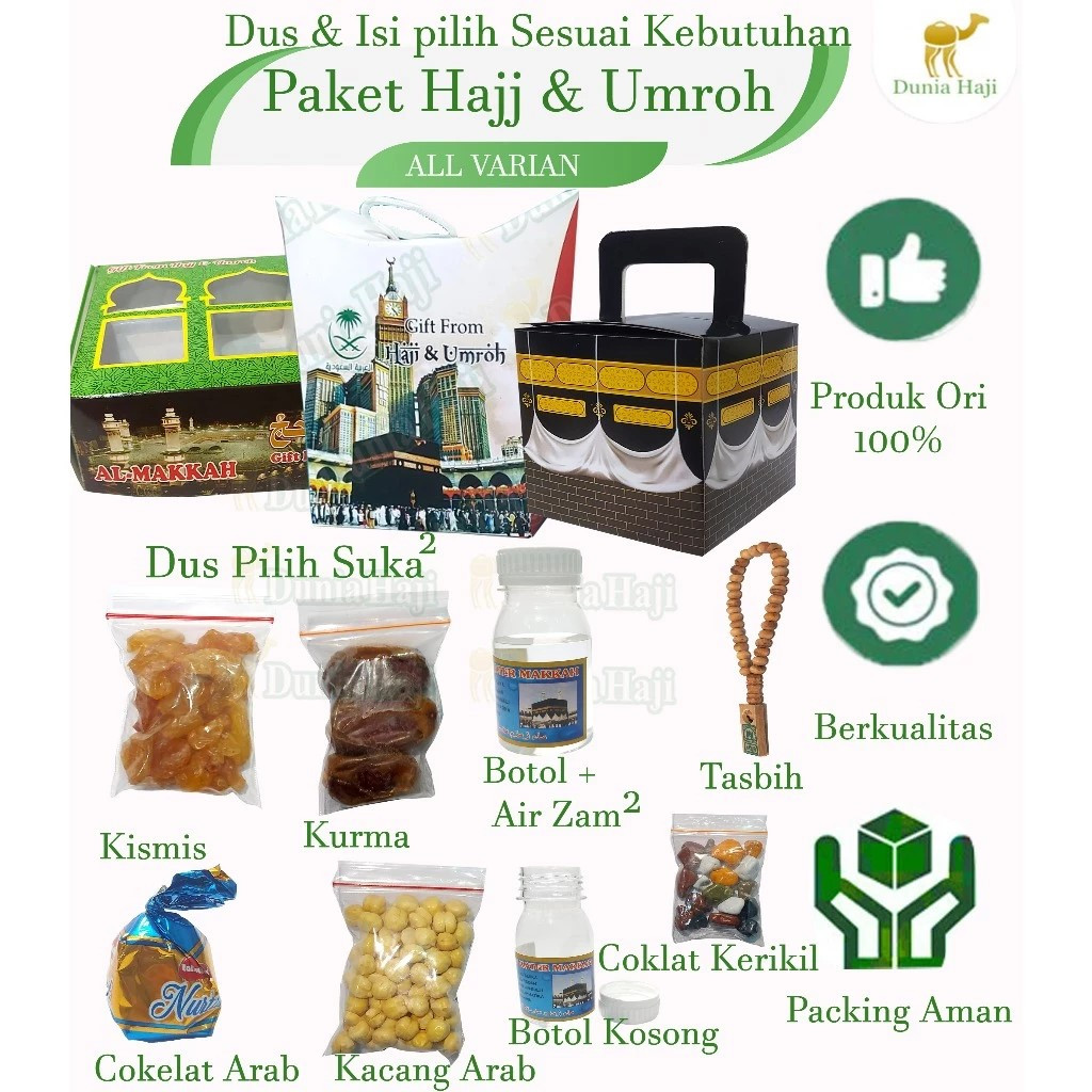 Saudi Hajj Package Zam Zam Water Souvenir - Arabic Chocolate - Arabic ...