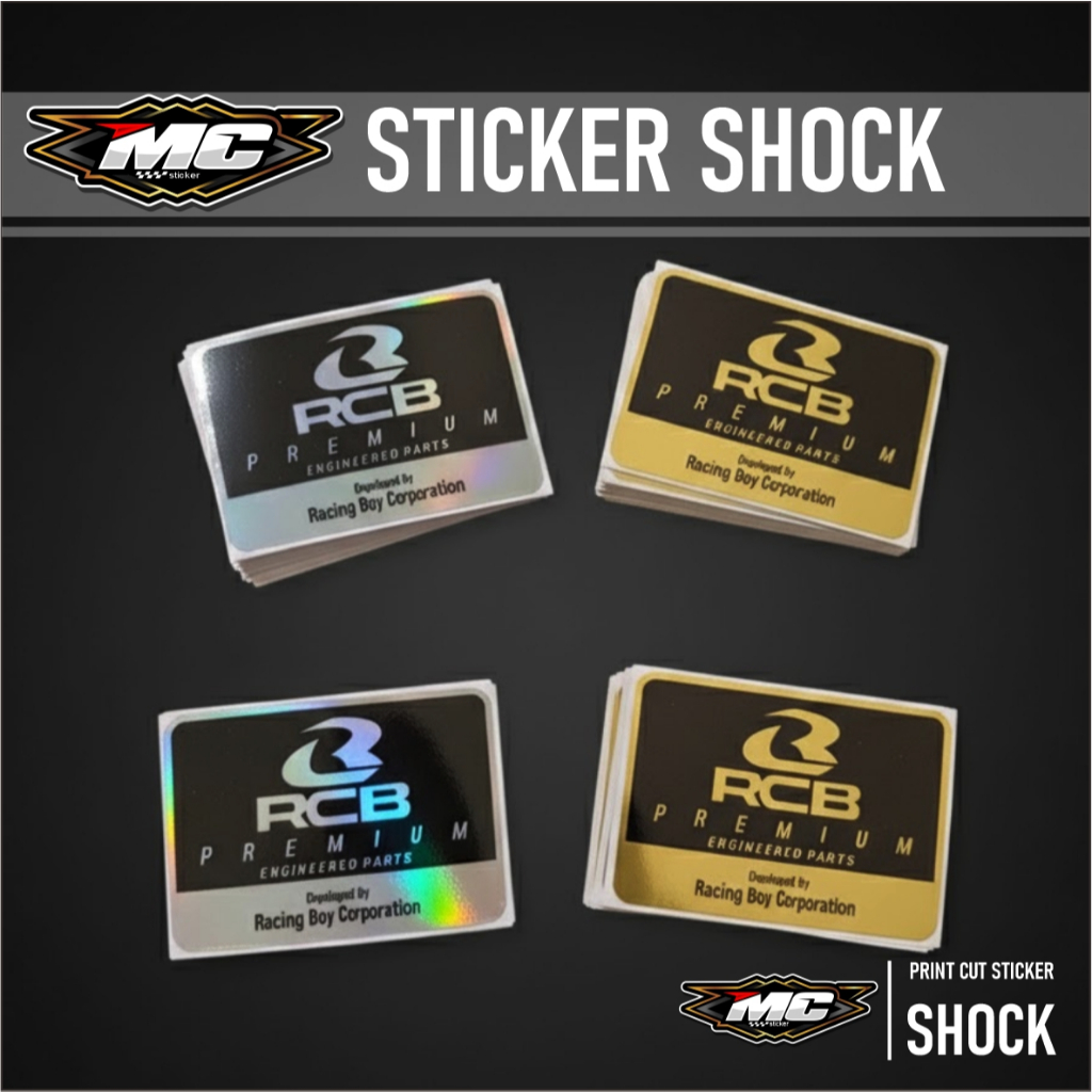 RCB PREMIUM PRINCUTT SHOCK STICKER Hologram Mirror Chrome Gold Shock ...