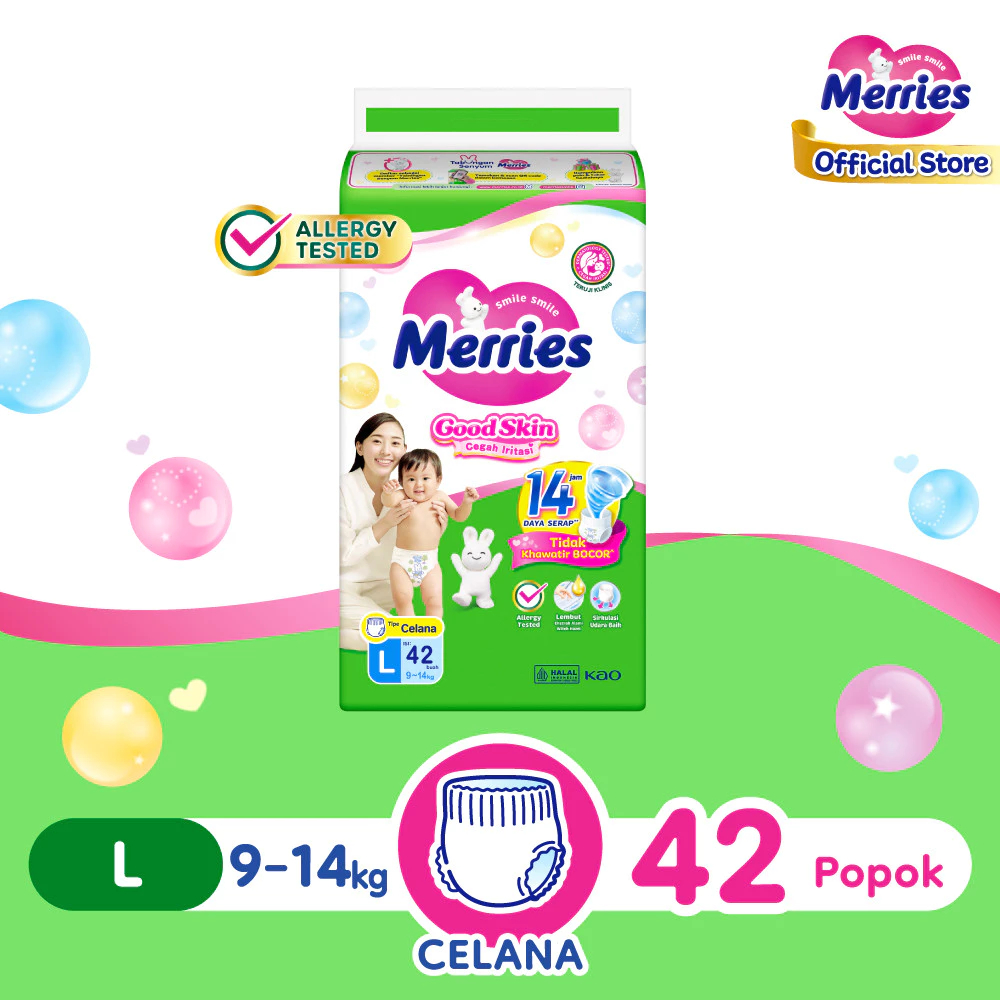 Pampers Merries L 42 Baby Pants Size L42 | Shopee Philippines