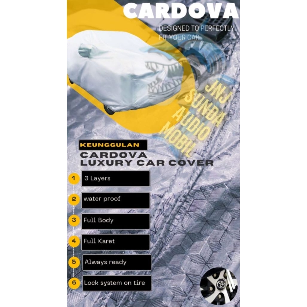 Body cover toyota innova reborn 2016-2026 car cover, cardova material ...