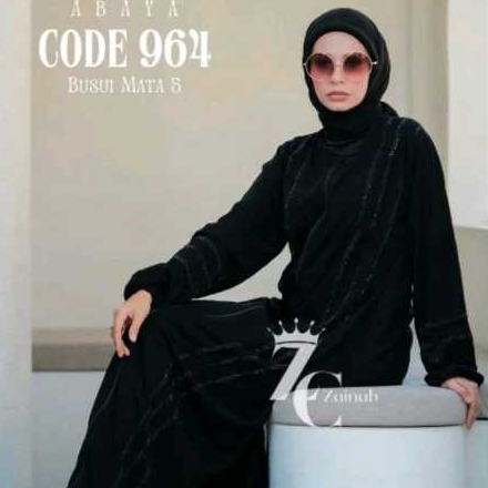 NEW (ABAYA ZIPER) black teenager by zainab collection | Shopee Philippines