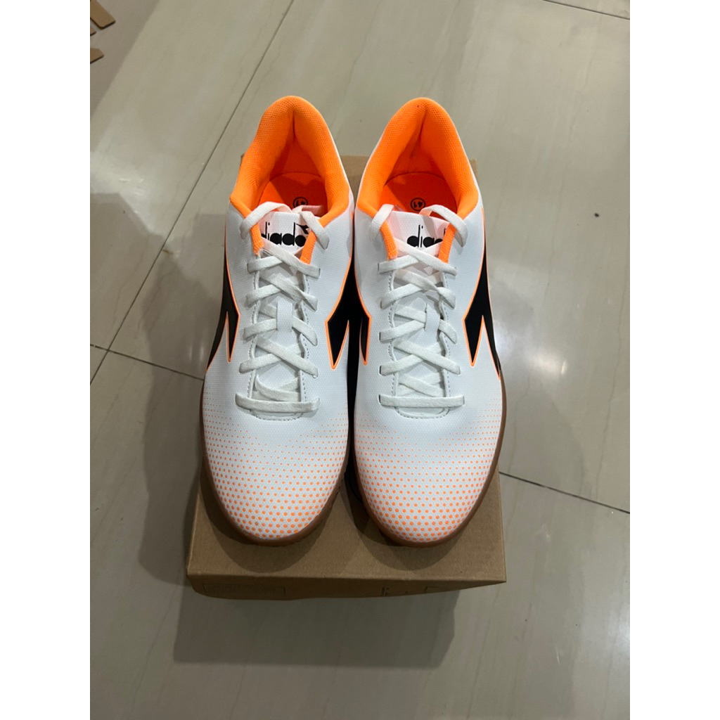 Diadora Pichichi White/Black Orange 100% Original | Shopee Philippines