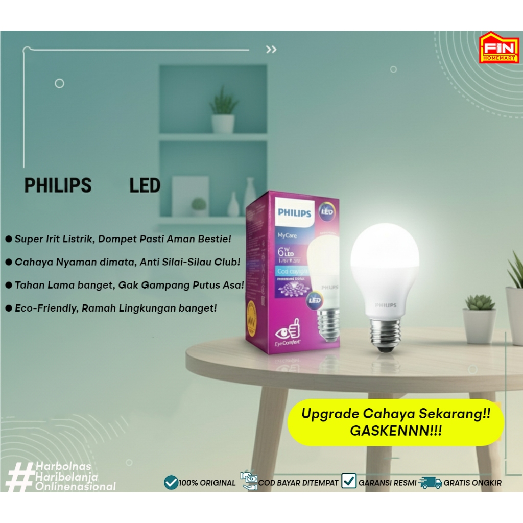 Philips 6 Watt White/Cool LED Bulb 6 WattDAY Light | Shopee Philippines
