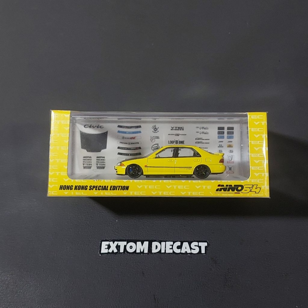 INNO64 Honda Civic Ferio SiR EG9 Yellow Black Carbon | Shopee Philippines