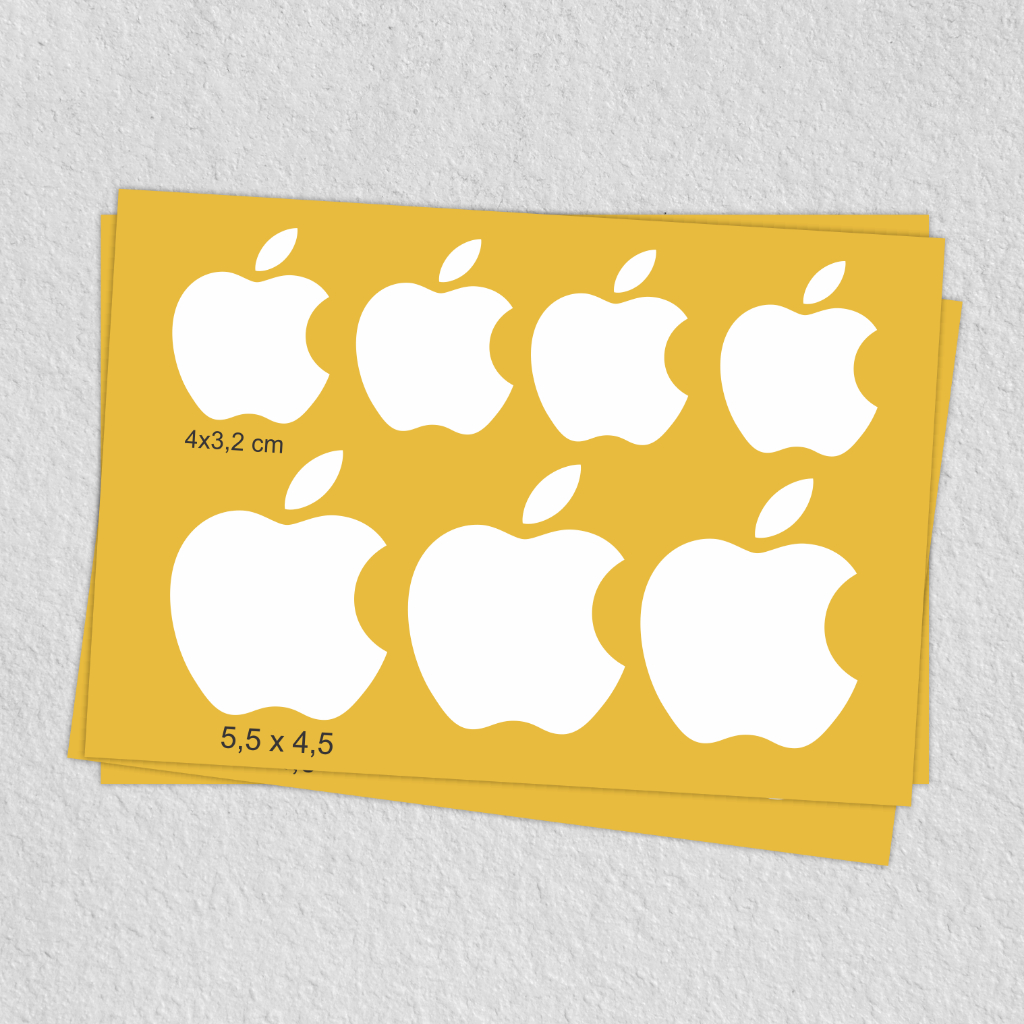 Apple reflective cutting stickers 7 pcs | Shopee Philippines