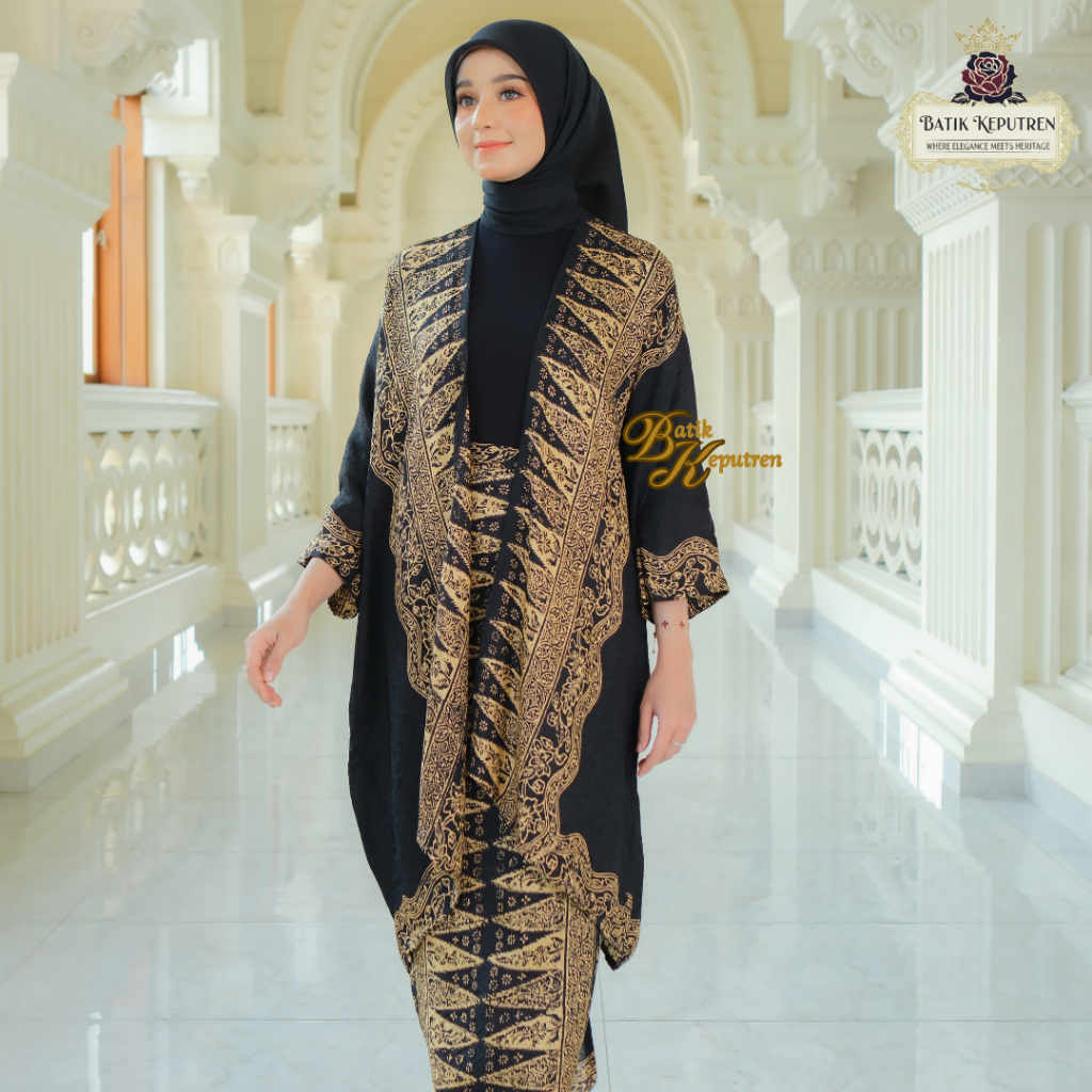 Jupri Plain Empty Viscose Batik Outer and Wrap Skirt Set, Luxurious Eid ...