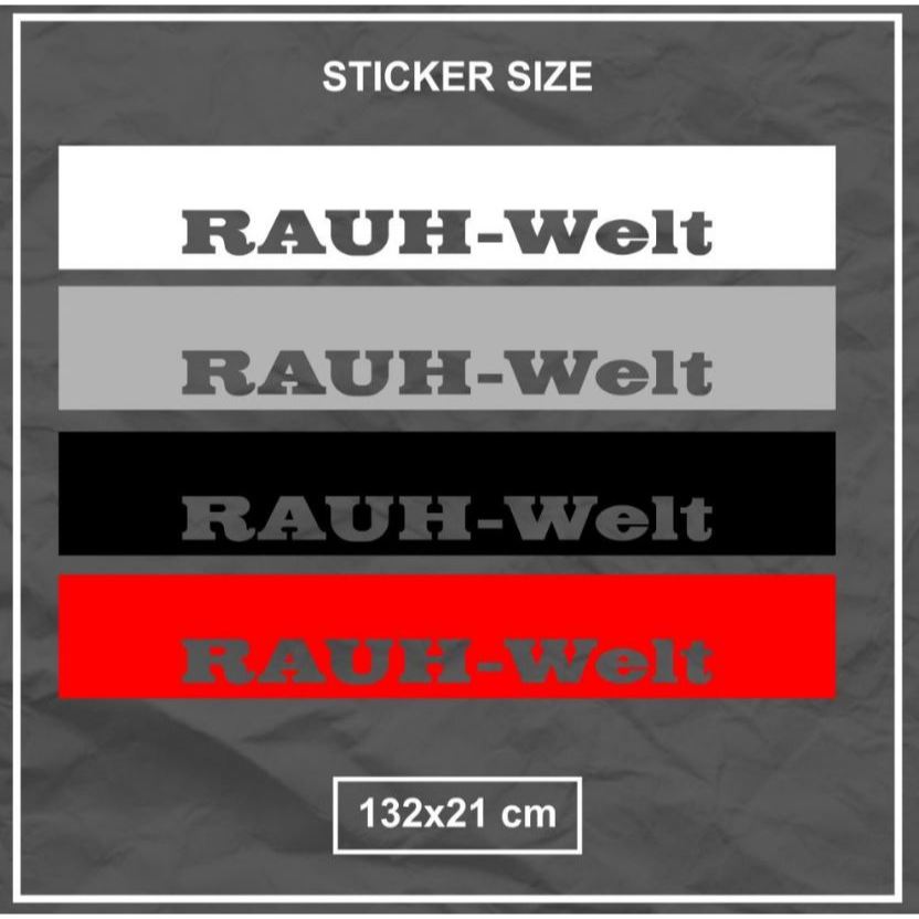 Cutting Sticker Logo Sticker Rauh Welt RWB Windshield Car Windshield ...