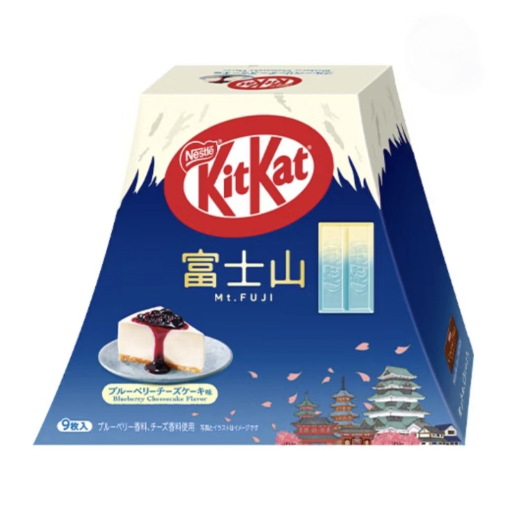 Snack biscuit wafer chocolate KitKat mount Fuji blueberry cheesecake ...