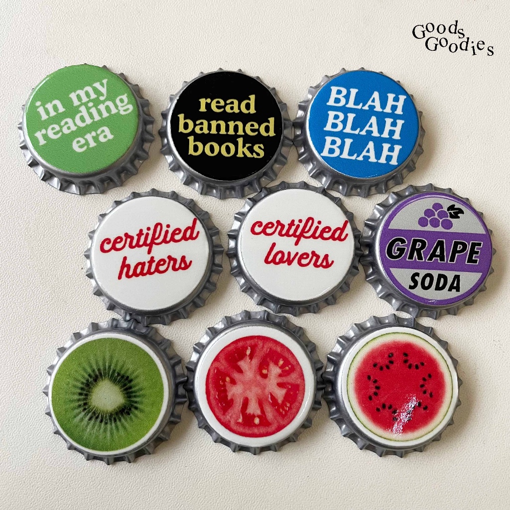 Goodsgoodies Bottle Cap Pin Bottle Cap Pin/ Bottle Cap Pins Goofy Words ...