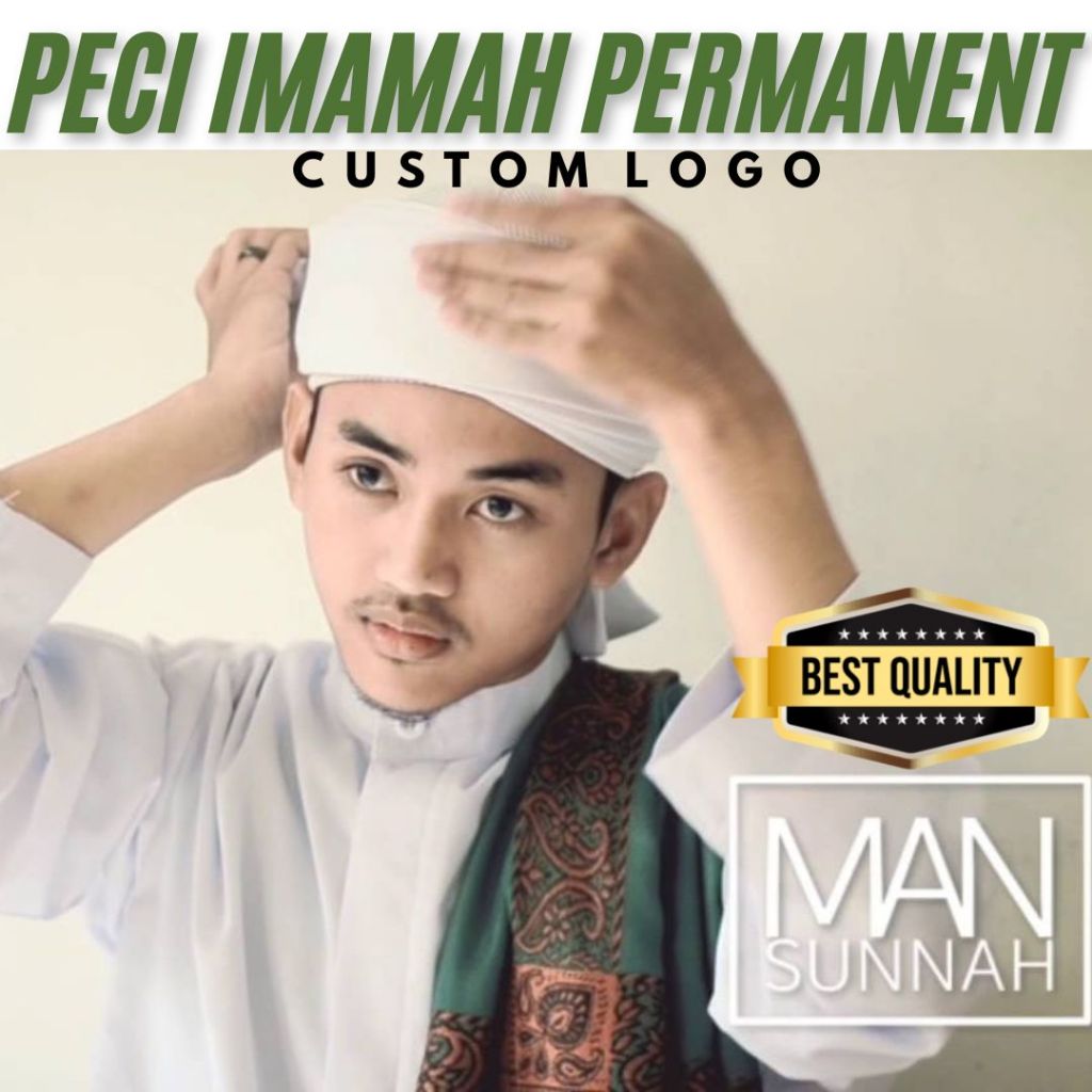 Holiganzstore Permanent Imamah Cap Custom Logo Tail 4 Levels 3 Meters ...