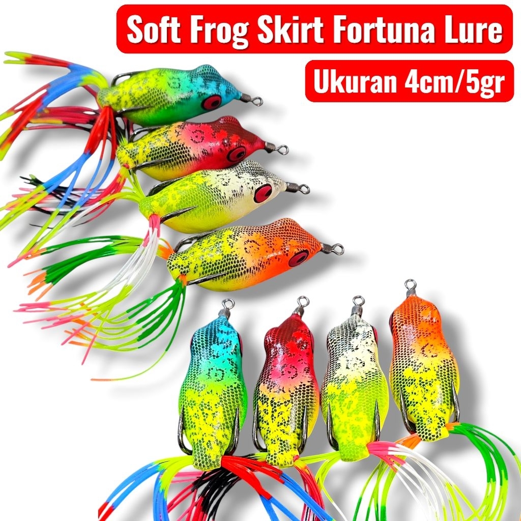 SIFT FROG SKIRT FORTUNA LURE 4CM. sf skrit. cork casting bait. cork ...