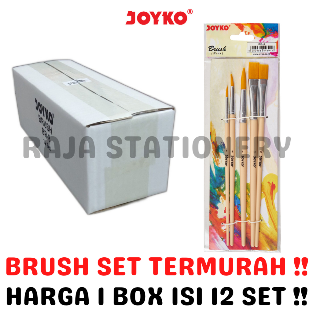 JOYKO BRUSH SET ACRYLIC WATERCOLOR PAINT JOYKO BR-8 DOZEN [12PCS ...