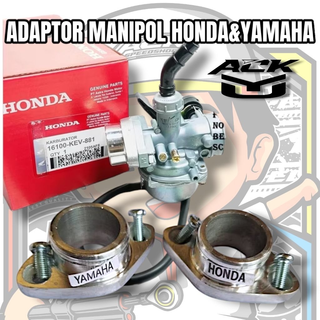 INTEK MANIPOL CONNECTION ADAPTOR FOR MIO BEAT REVO GRAND SUPRA ETC ...