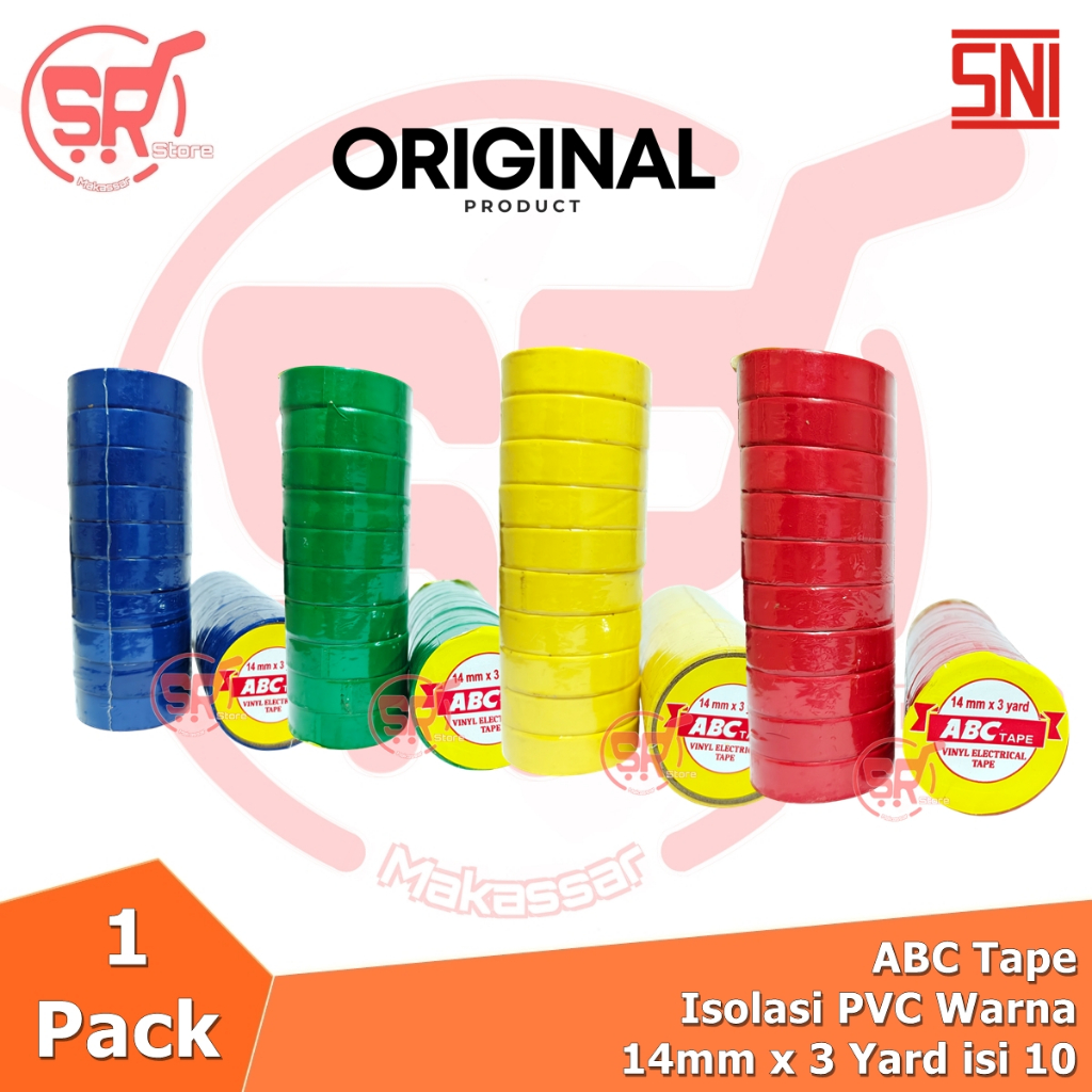 COLORED PVC Electrical CABLE INSULATION Vinyl Electrical Tape, 10 ...
