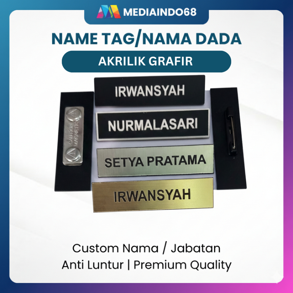 NAME TAG/ ACRYLIC ENGRAVED CHEST NAME - CUSTOM | Shopee Philippines