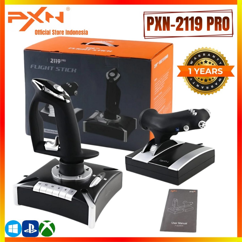 PXN 2119 PRO VERSION Flight Simulator Joystick Vibration Analog ...