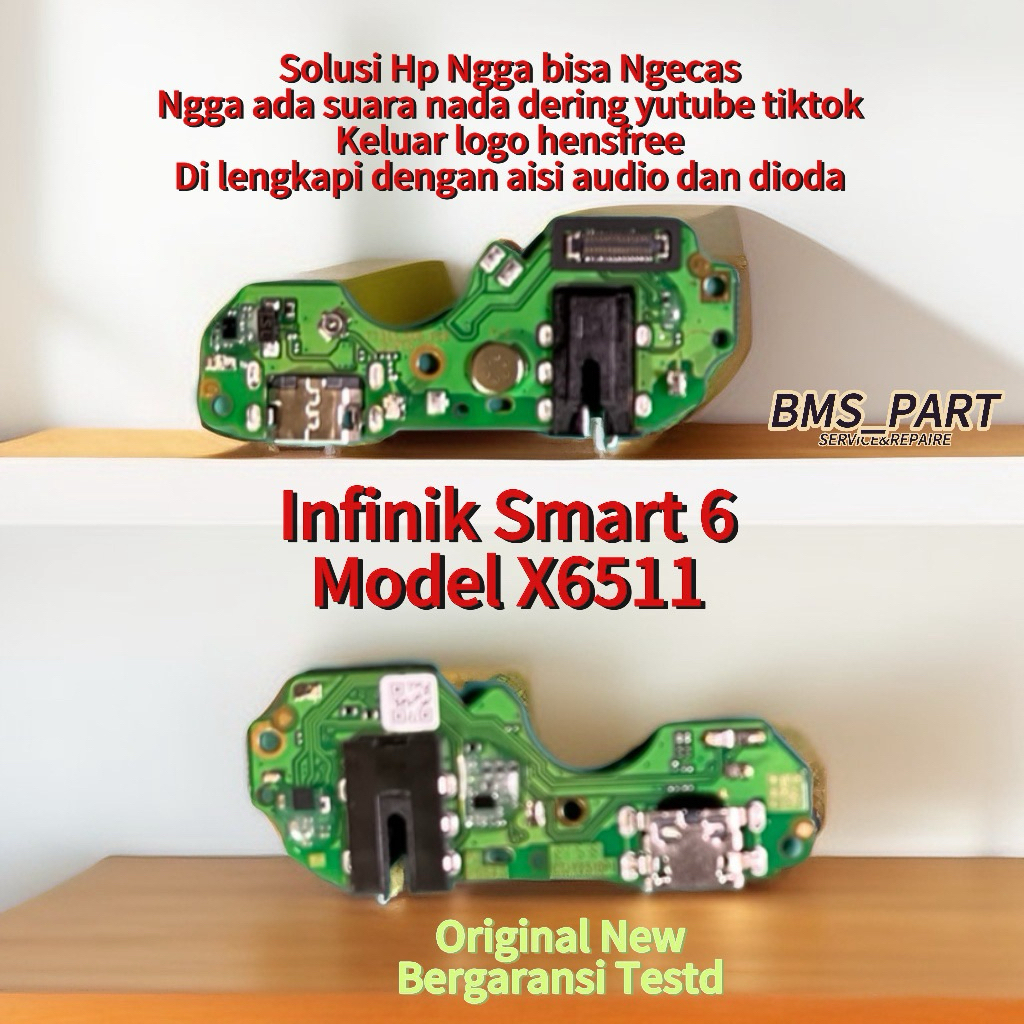 Infinik Smart 6 Model X6511 Pcb Board Charging Connector | Shopee ...