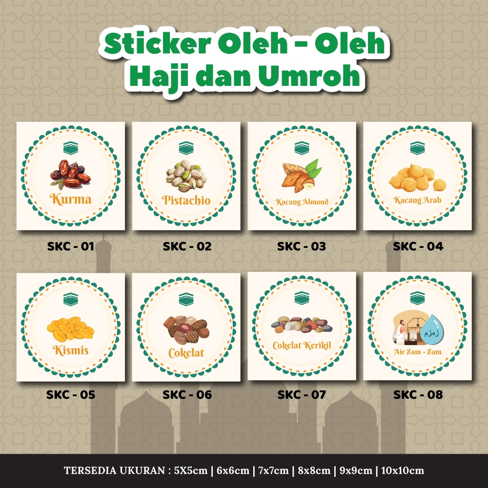 Sticker Label Sticker Gift From Hajj Umroh label Packaging Hajj ...