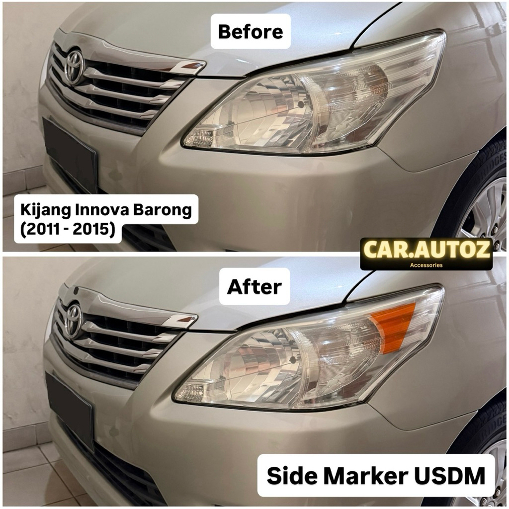 Orange Side Marker Sticker for Kijang Innova Barong Headlights | Shopee ...