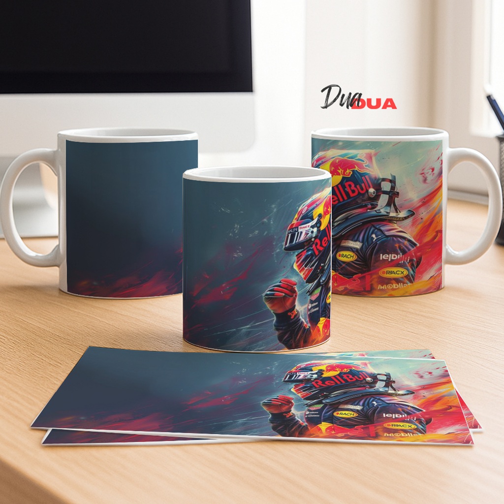 Red Bull Racing F1 Driver Mug – Formula 1 Race Car Coffee Cup for ...