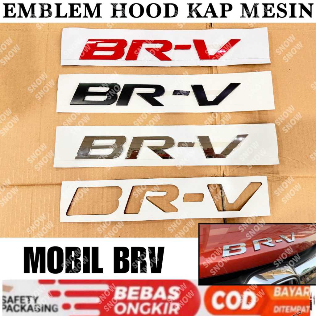MERAH MESIN Honda BRV Black Chrome Red Hood Emblem | Shopee Philippines