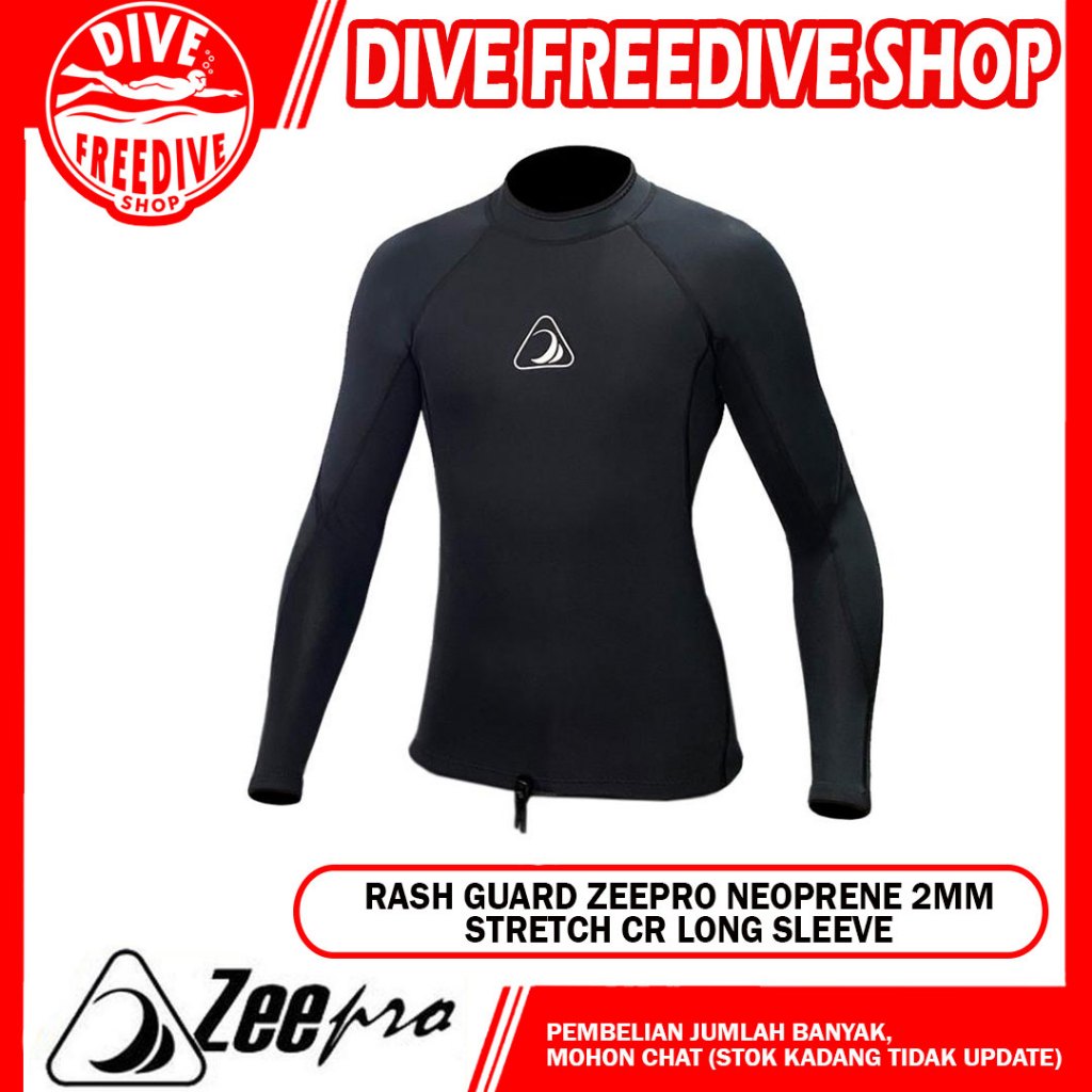 Rash Guard Zeepro Neoprene 2mm Stretch CR Long Sleeve Wetsuit Scuba ...