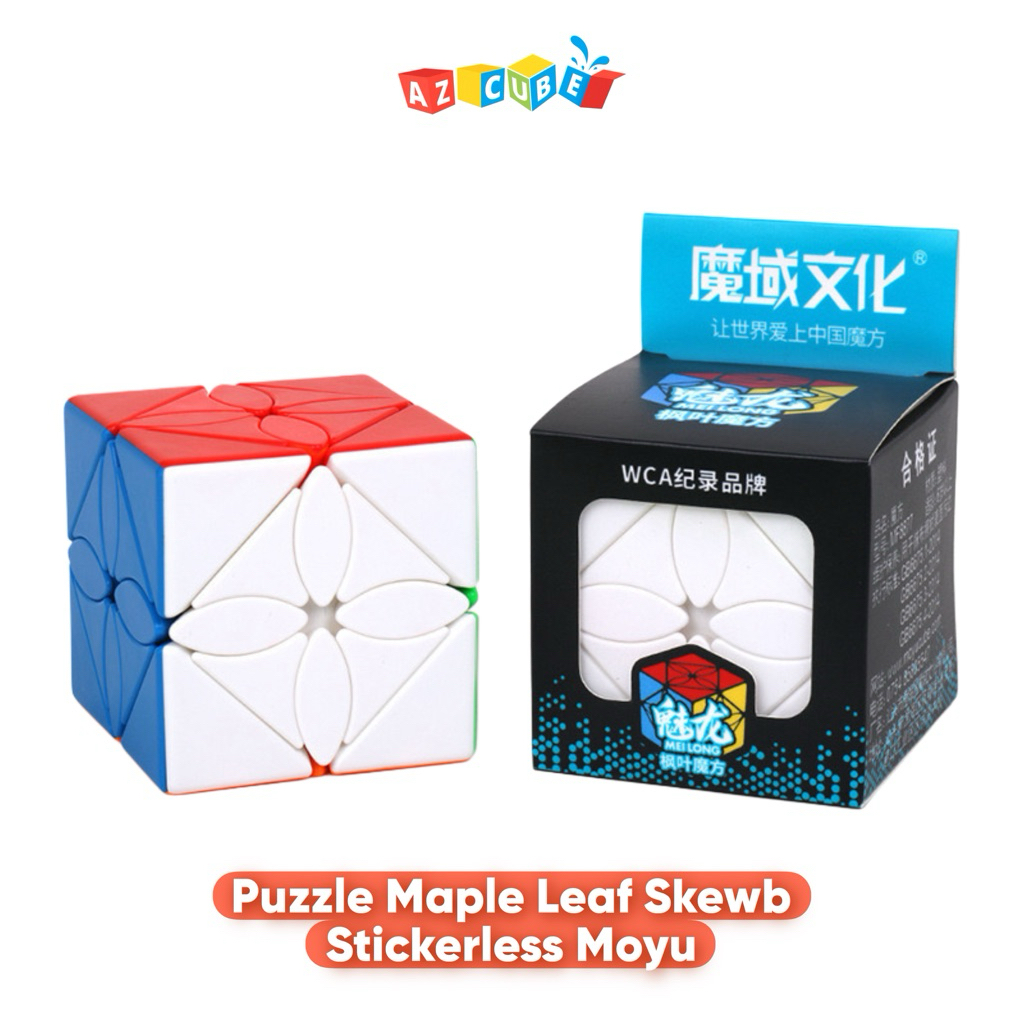Maple Leaf Skewb Stickerless Moyu Puzzle Cube Children's Toy | Shopee ...