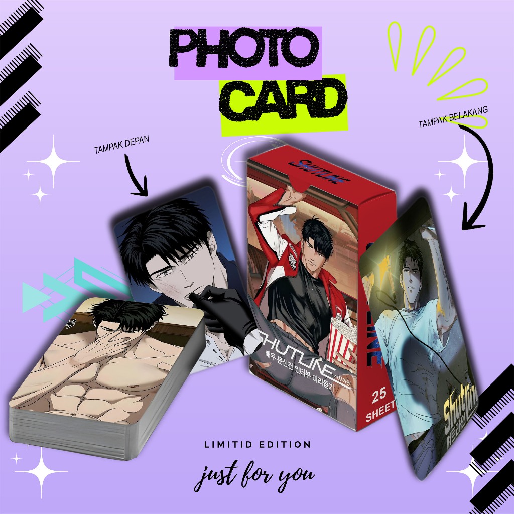 MOON SHINGUN MANHWA SHUTLINE PREMIUM PHOTOCARD SET 25 SHEETS FREE BOX ...