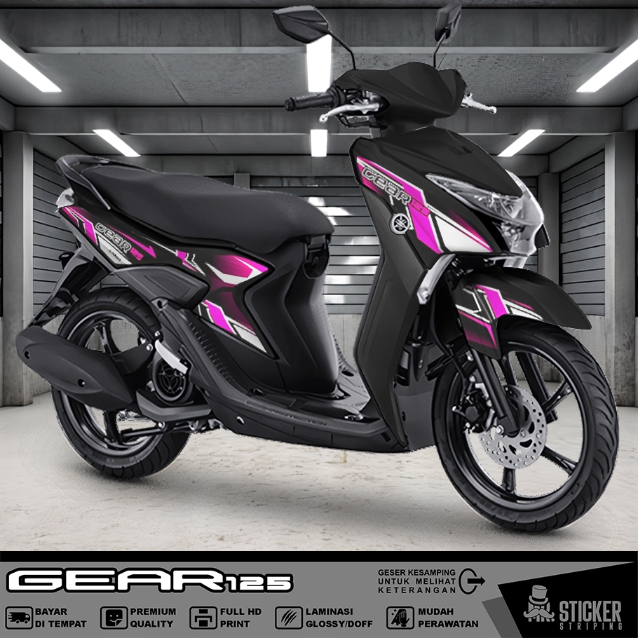 Yamaha Mio Gear 125 Gen 1 Old Custom Striping Stickers Motorcycle Body ...