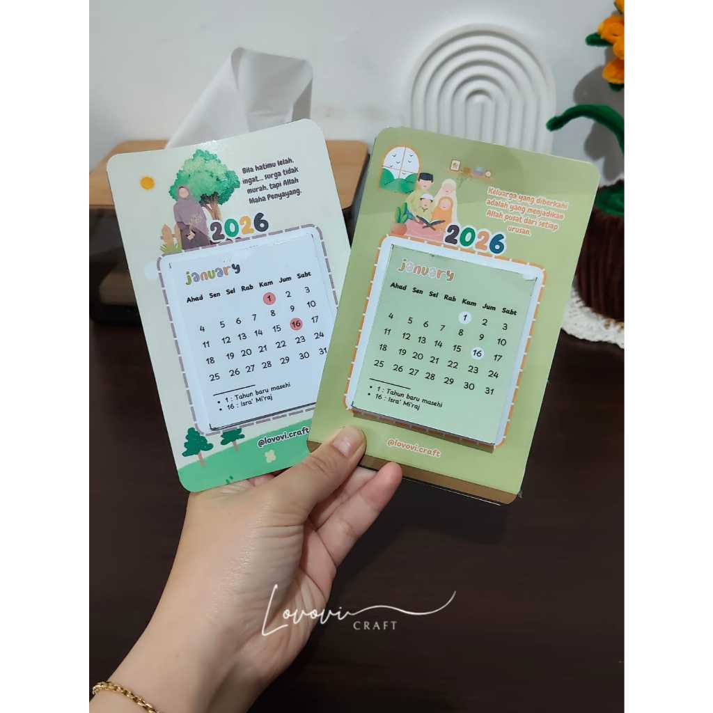 2026 Magnetic Calendar Islamic Quotes – Muslimah, Family, Mecca ...