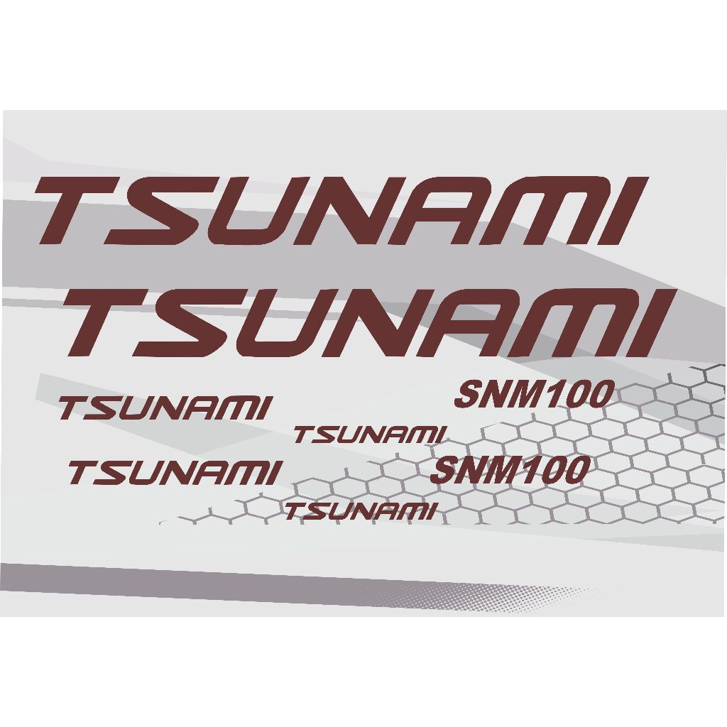 Tsunami snm100 bicycle cutting sticker | Shopee Philippines