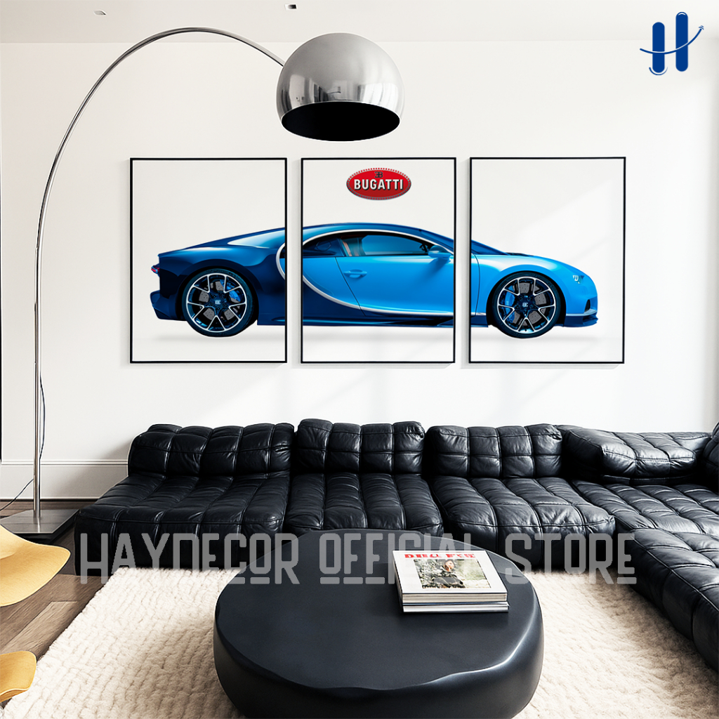 Haydecor 1 SET 3 PCS Bugatti Chiron Car Frame Display Frame Aesthetic ...