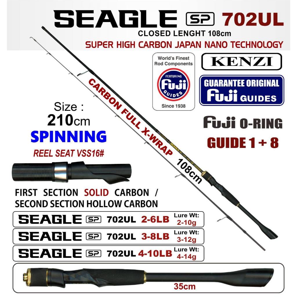 Rod KENZI SEAGLE ULTRA LIGHT Rod/ (FUJI GUIDE) | Shopee Philippines