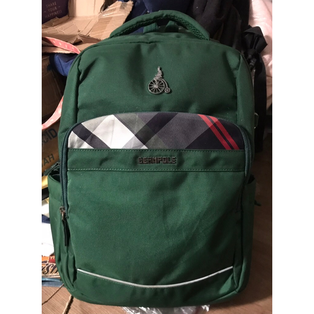 HIJAU Emerald green beanpole backpack pl | Shopee Philippines