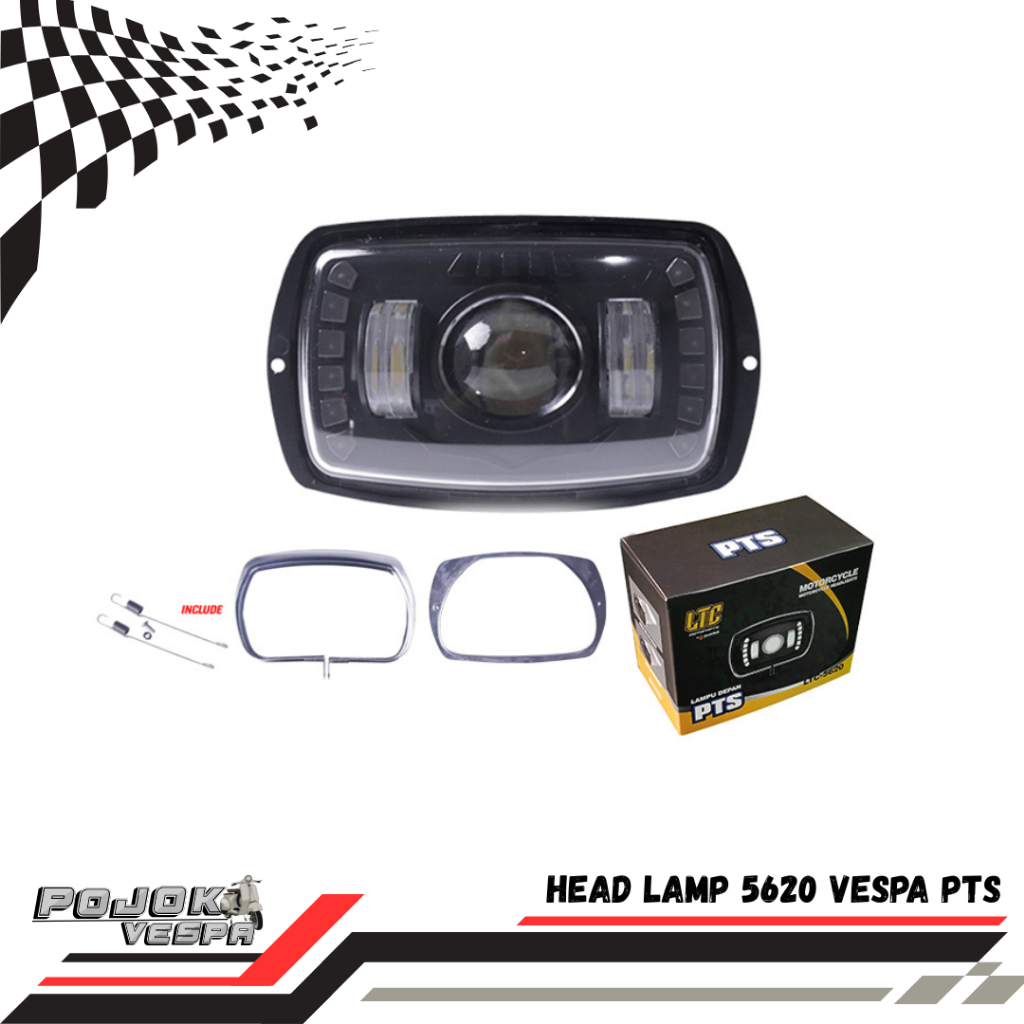 Headlamp LED LTC-5620 Vespa PTS Headlight | Shopee Philippines
