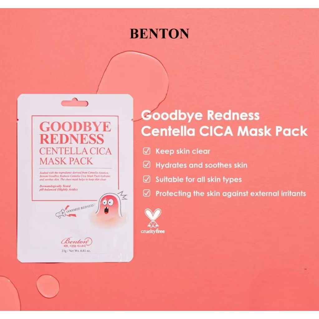 Benton Centella Cica Mask Pack 23g | Shopee Philippines