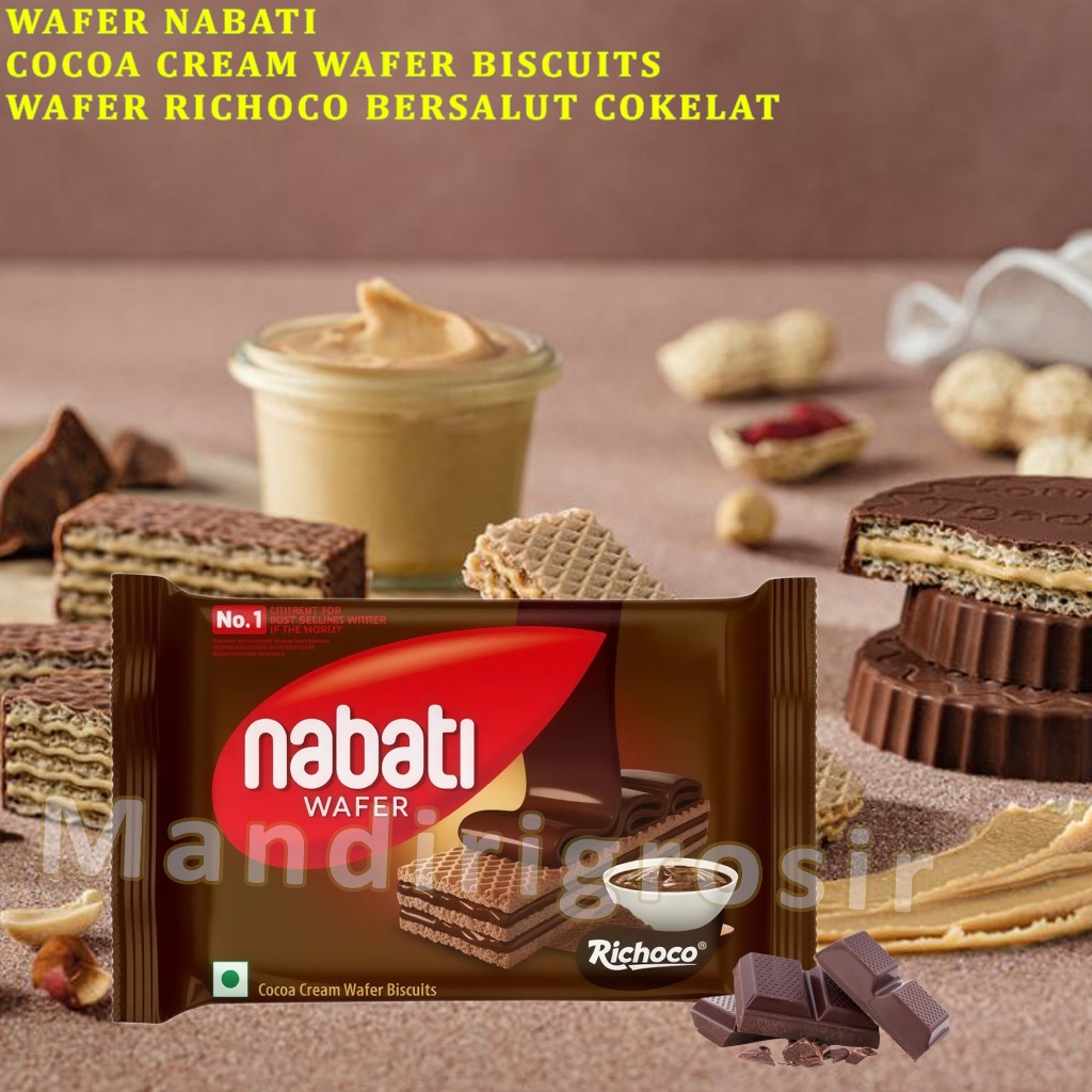Cocoa Cream Wafer Biscuits * Nabati Wafer * Richoco Wafer Chocolate ...