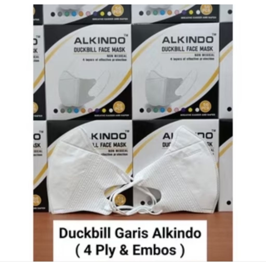 [SONARAYA] ALKINDO 4-PLY DUCKBILL MASK 1 BOX CONTAINS 50 PCS | Shopee ...