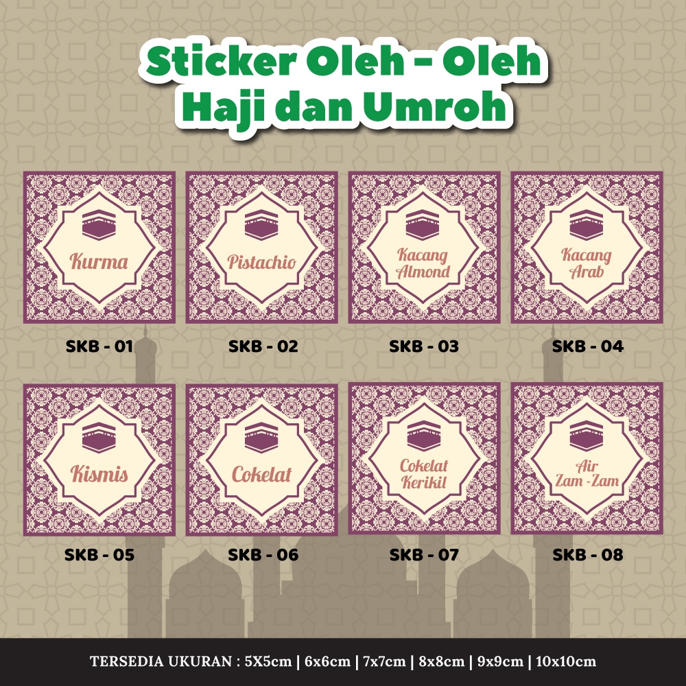 Sticker Label Sticker Gift From Hajj Umroh label Packaging Hajj ...