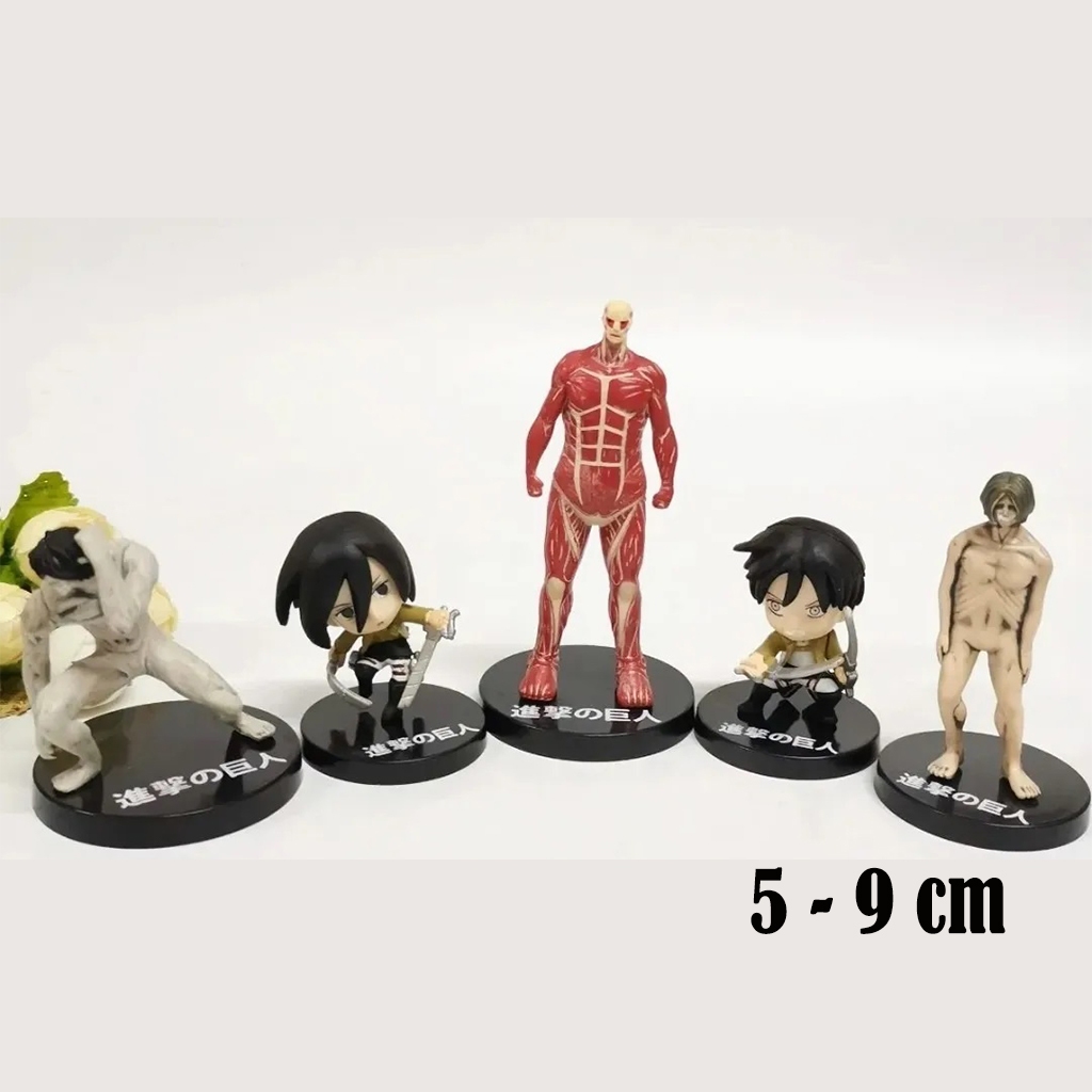 Action Figure ATTACK ON TITAN set of 5 pcs Miniature Cake Topper ...