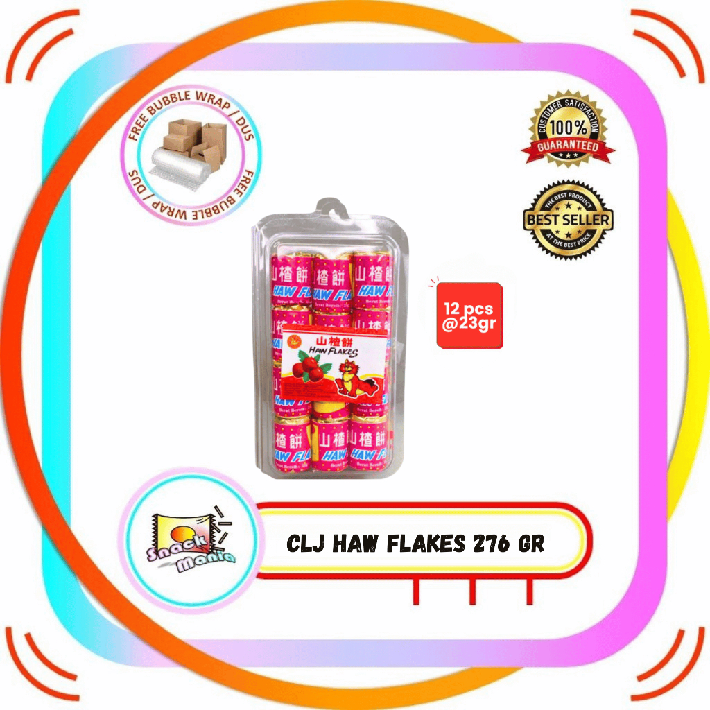 Chen Liang Ji Haw Flakes Sancha Fruit Candies 276 gr Contents 12 pcs ...