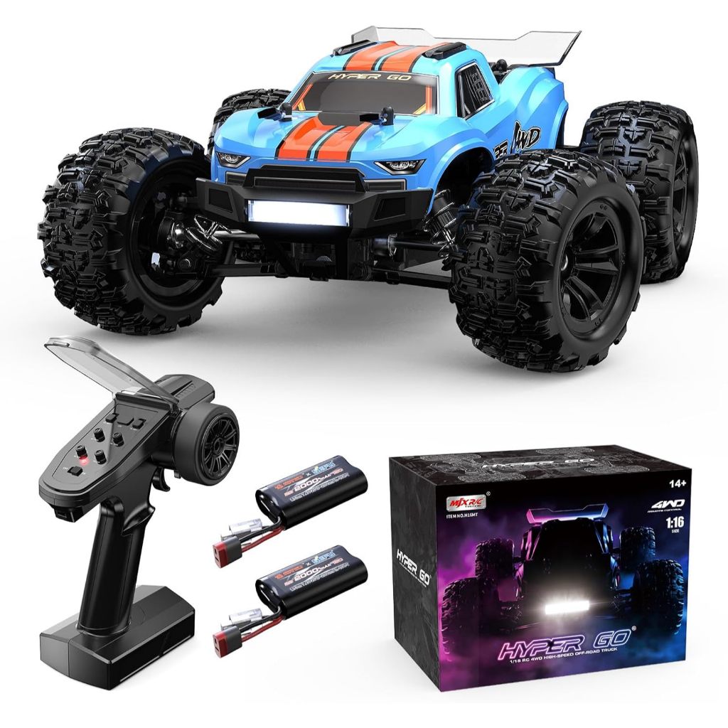 MJX Hyper GO H16MT 1/16 4X4 RTR Brushless Fast RC Cars for Adults, Max ...