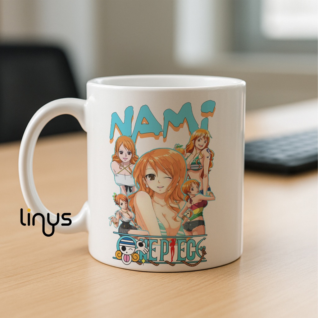 Nami One Piece Mug Cute Pirate Anime Coffee Cup Gift Souvenir ...
