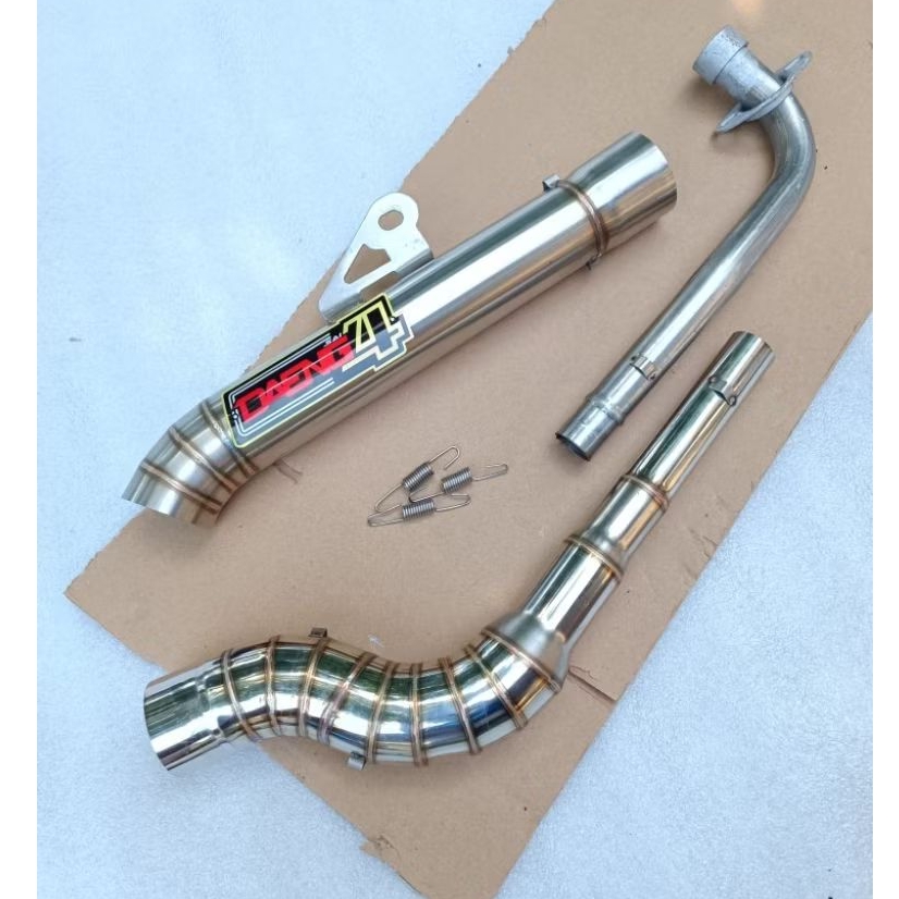 Daeng sai4 Pipe 51mm canister conical open specs exhaust pipe for Wave ...