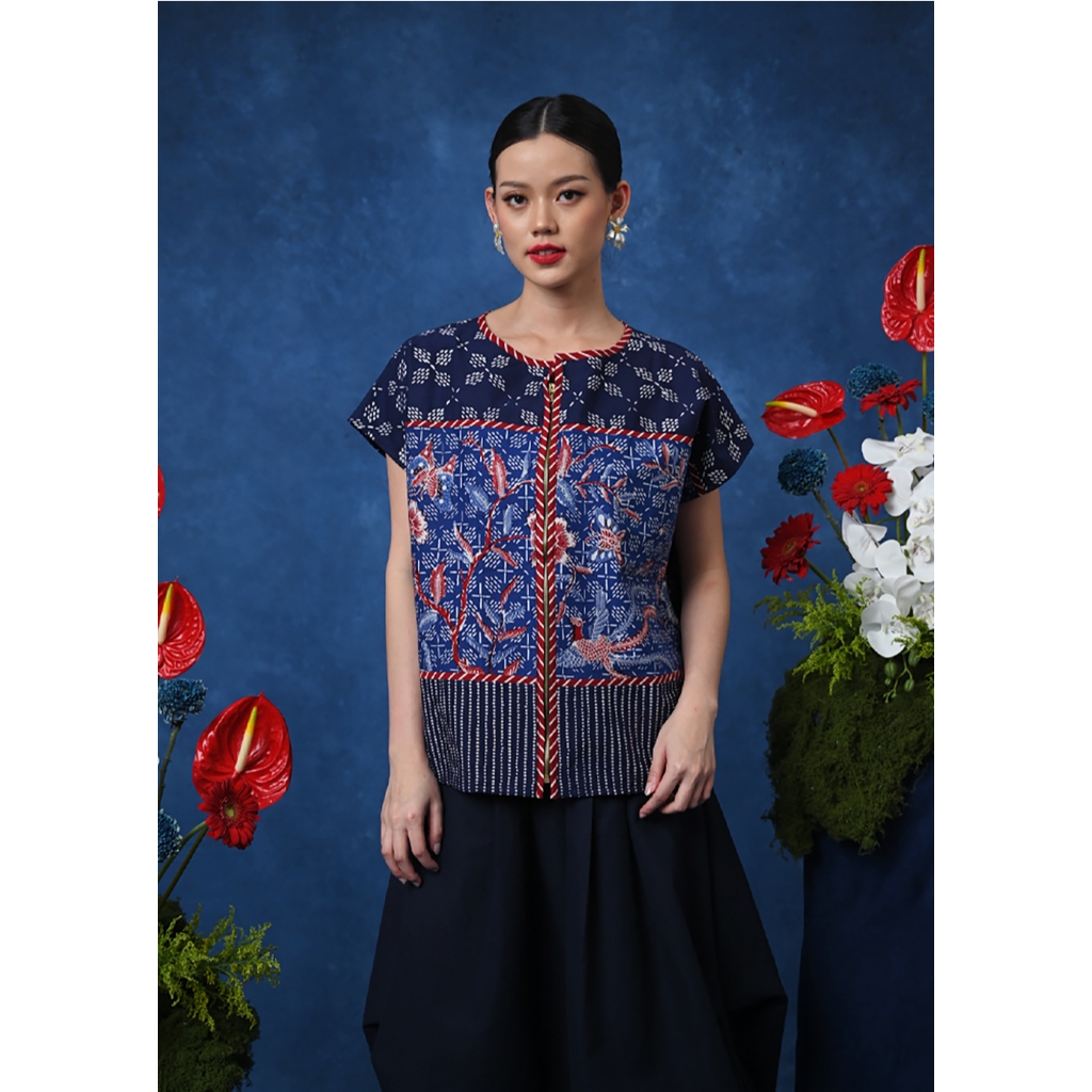 NONA RARA - Dhira Encim T4856, modern women's batik blouse work clothes ...
