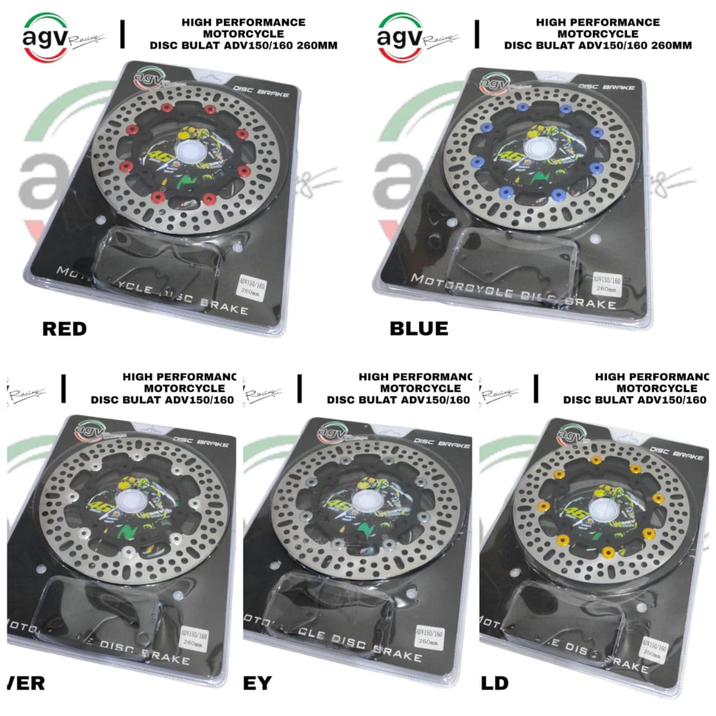 AGV Front Disc Plate ADV 150 ADV 160 260MM Round Floating Model CNC ...