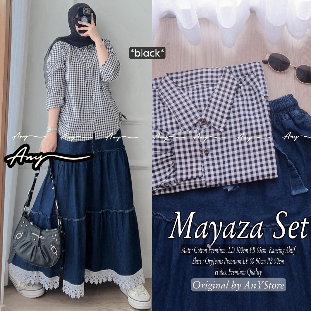 Mayeza jumbo women's suit by ANY store modern women's skirt suit plaid ...