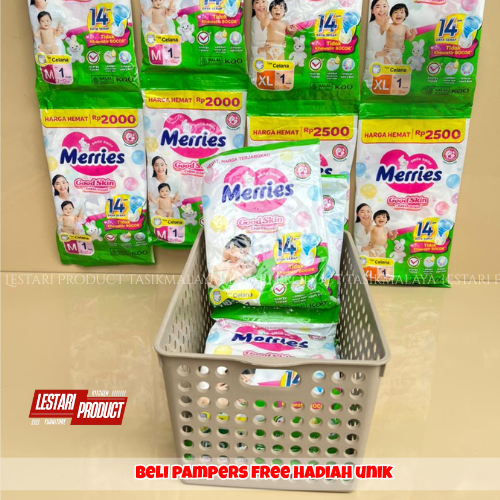 BUY 6 PCS PAMPERS MERRIES BABYPopok FREE UNIQUE GIFT CHOOSE YOUR OWN ...