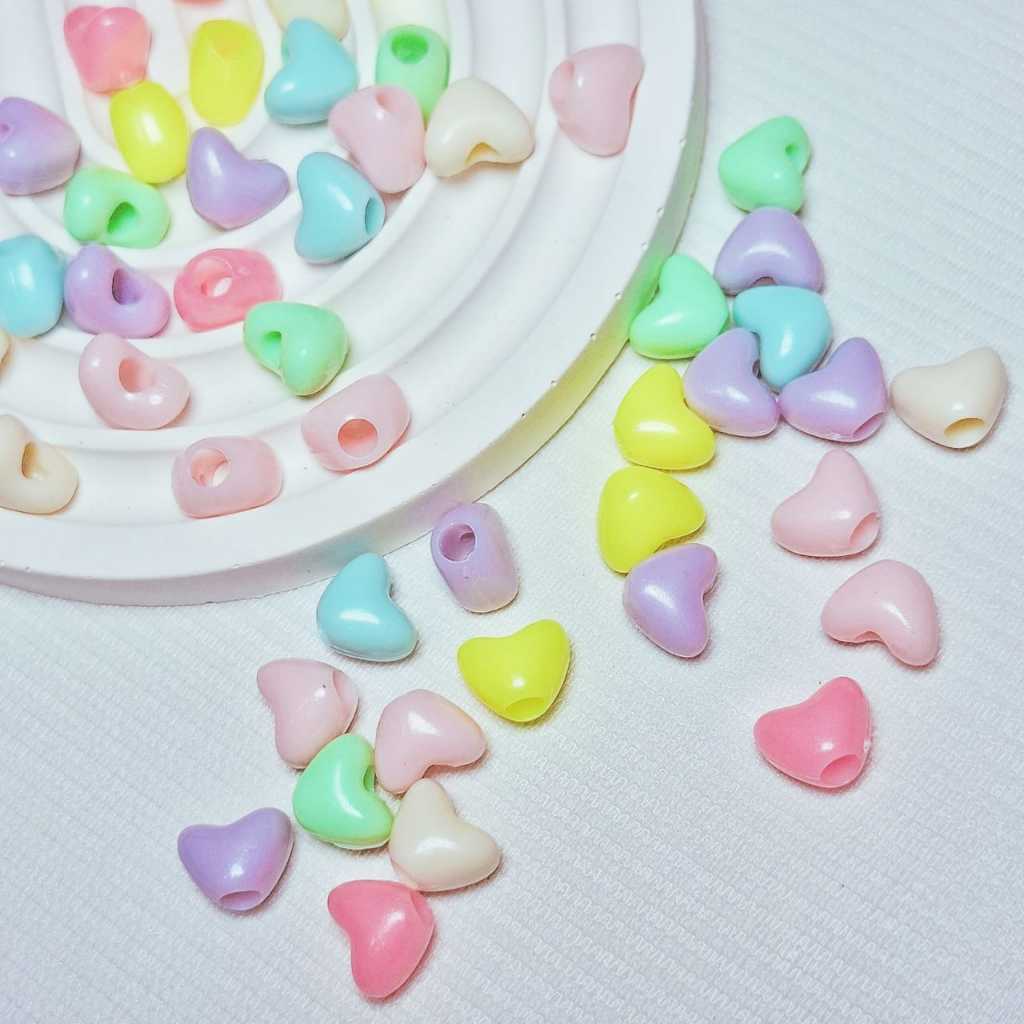 (20 gr) Fat Love Beads Large Hole Mix Color Diy Beads | Shopee Philippines